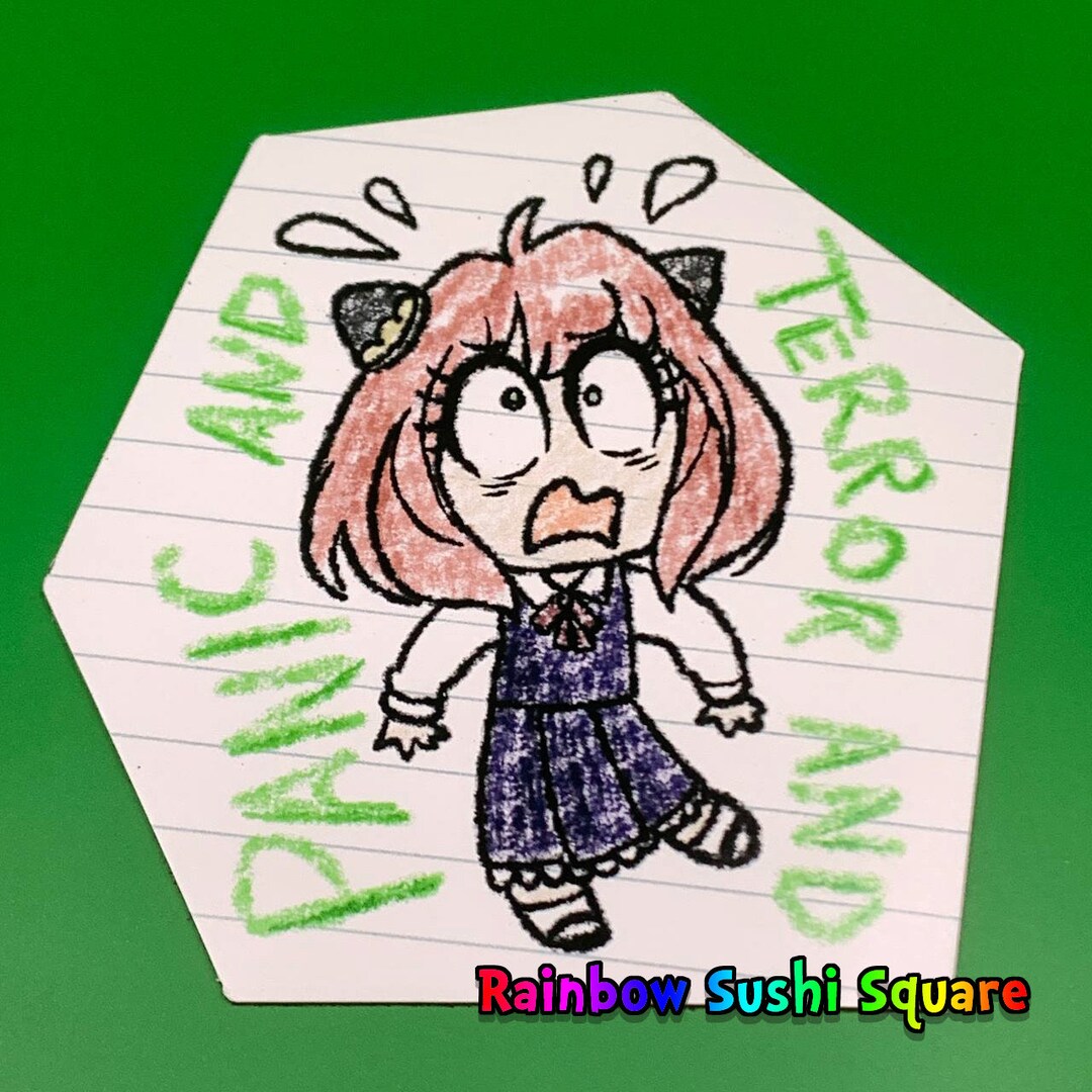 Magnet - PANIC and TERROR and PANIC and | Kawaii Anime Fridge Magnet - Etsy