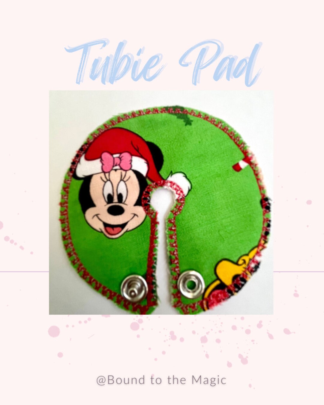 Holiday Mickey Mouse Tubie Pad Feeding Tube Pad G-tube - Etsy