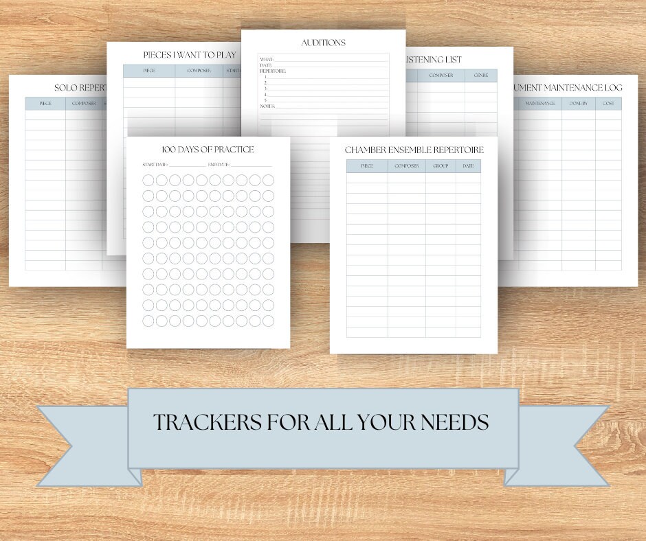 Blue Printable Practice Journal - Etsy