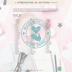 Inner Strength Worksheets, Strengths in Action, Character Strengths and ...