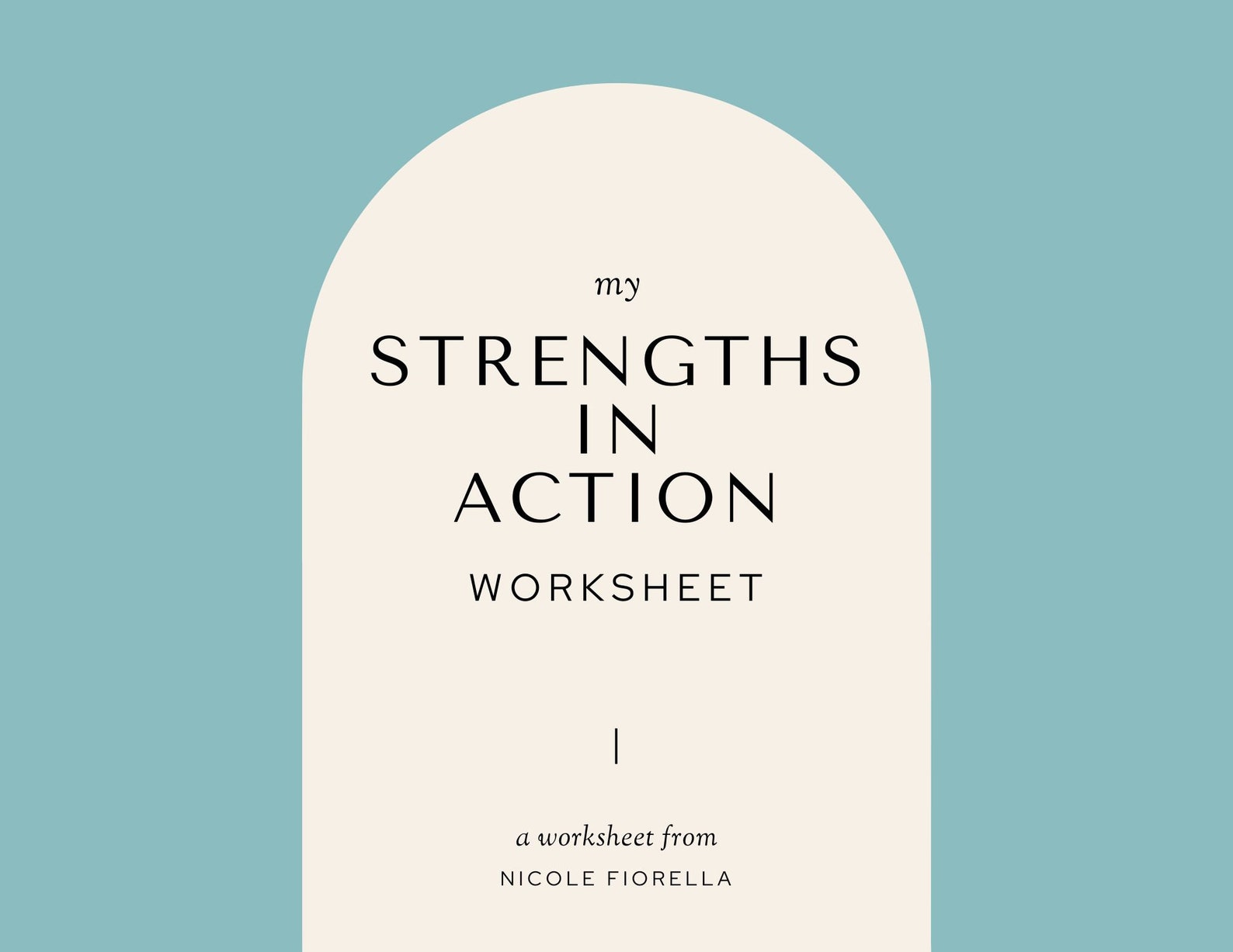 Inner Strength Worksheets, Strengths in Action, Character Strengths and ...