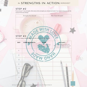 Inner Strength Worksheets, Strengths in Action, Character Strengths and ...