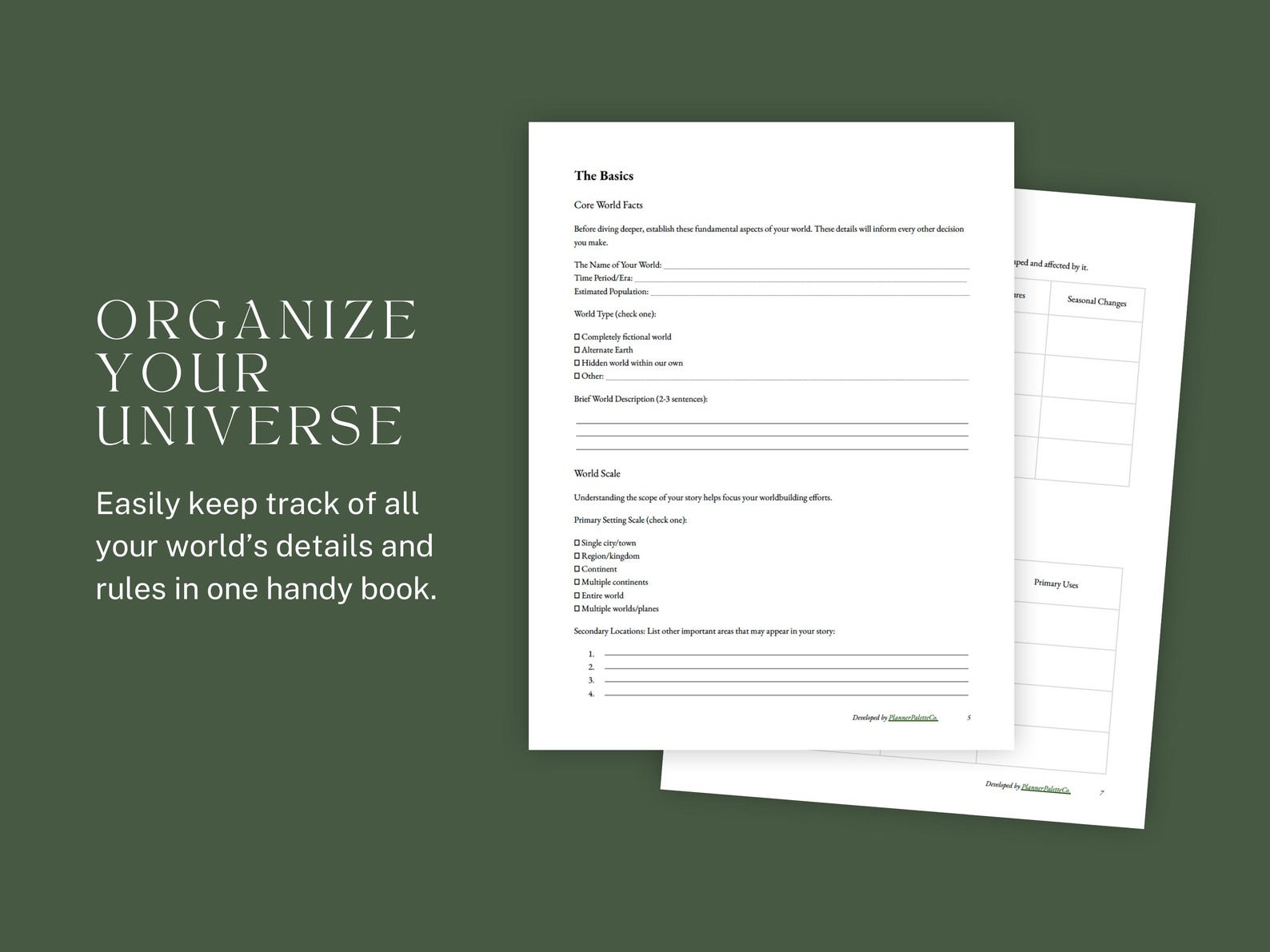 Ultimate Fantasy World-building Workbook | Novel Planning Journal | 20 ...