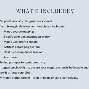 Fantasy Magic System Planner | Worldbuilding Template | Author Writing ...