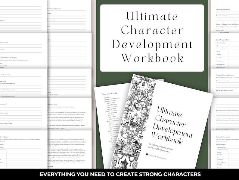 Ultimate Character Development Writing Workbook for Writers | Novel ...