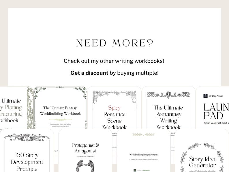 Ultimate Fantasy World-building Workbook | Novel Planning Journal | 20 ...