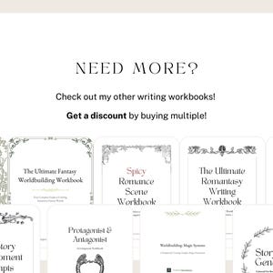 Character Development Printable Workbook for Writers | Novel Writing ...