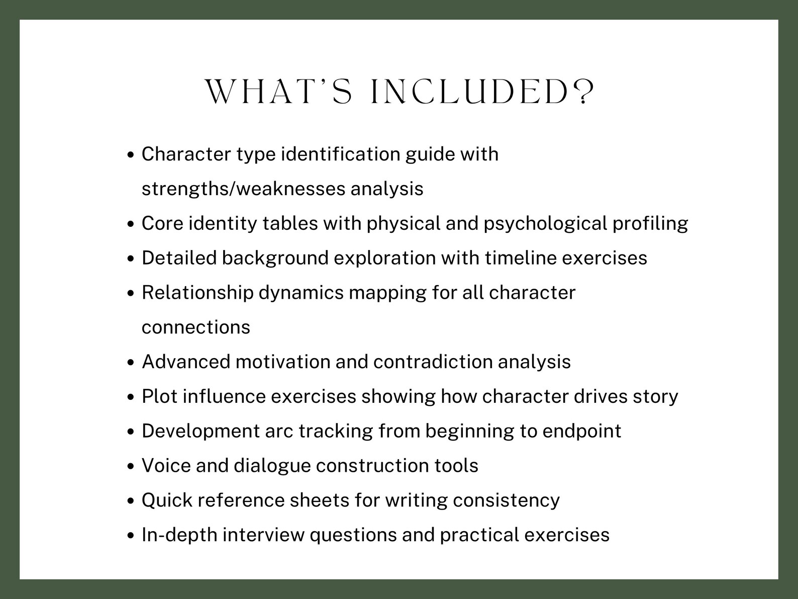 Ultimate Character Development Writing Workbook for Writers | Novel ...