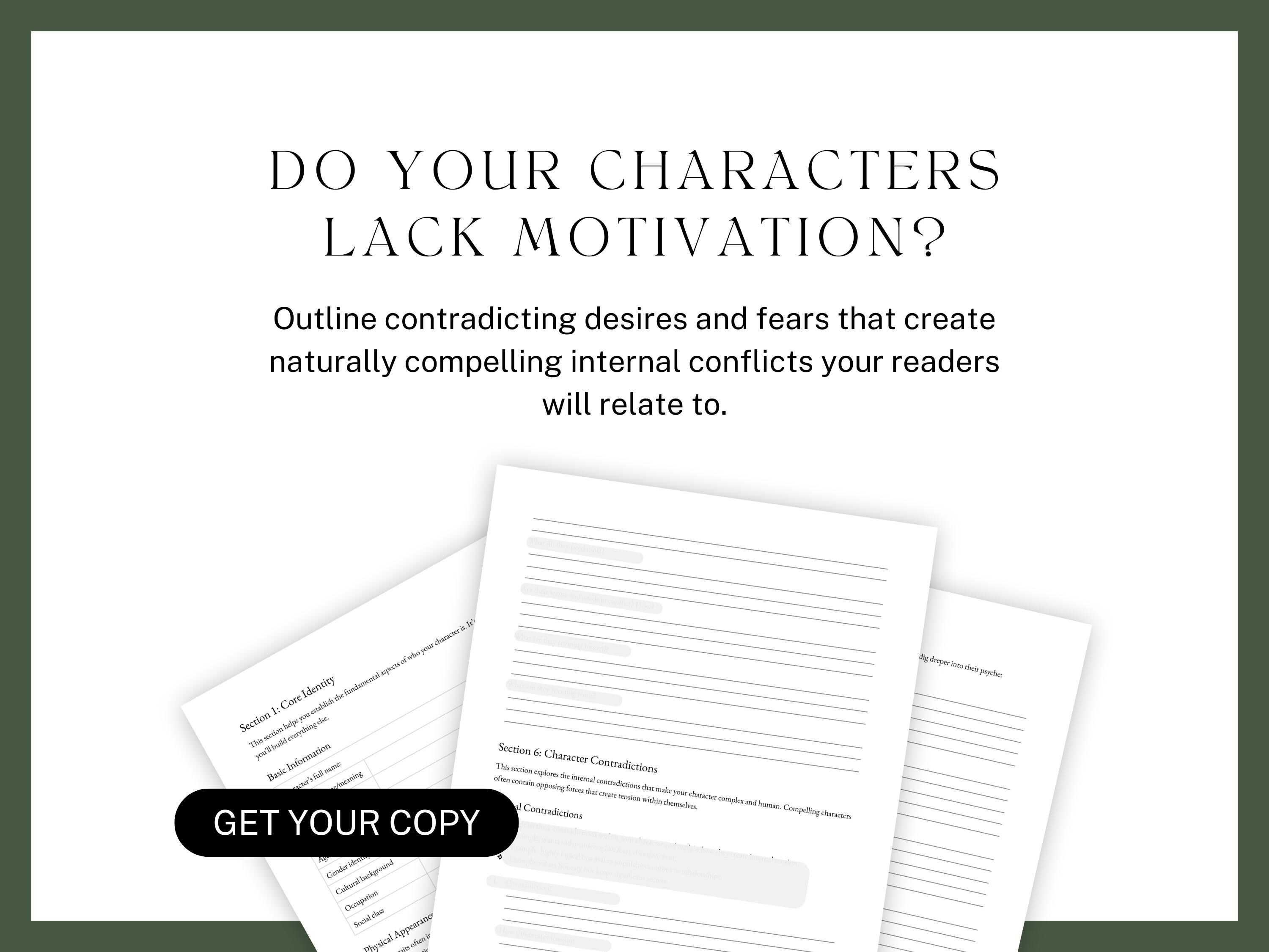 Ultimate Character Development Writing Workbook for Writers | Novel ...