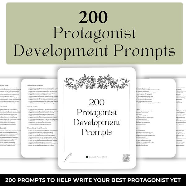 Writer Character Journal - Etsy