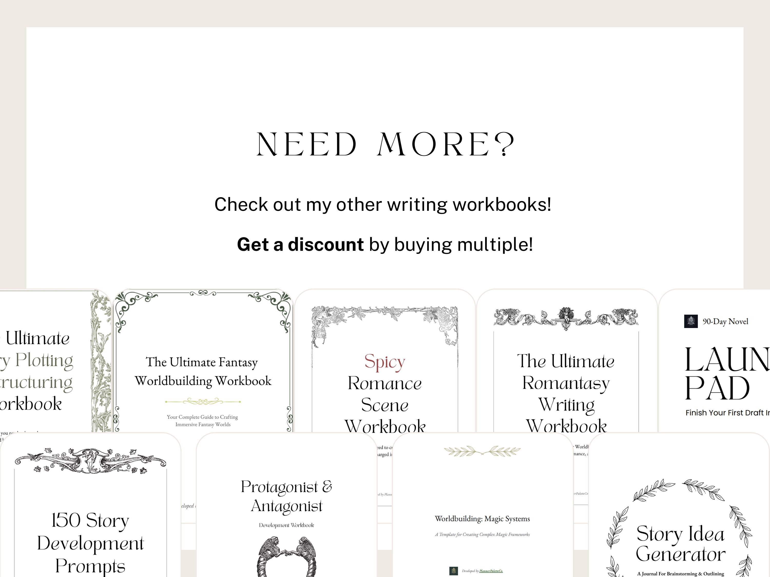 Story Idea Generation & Brainstorming Journal | Novel Planning Notebook | Brain Dump Book ...