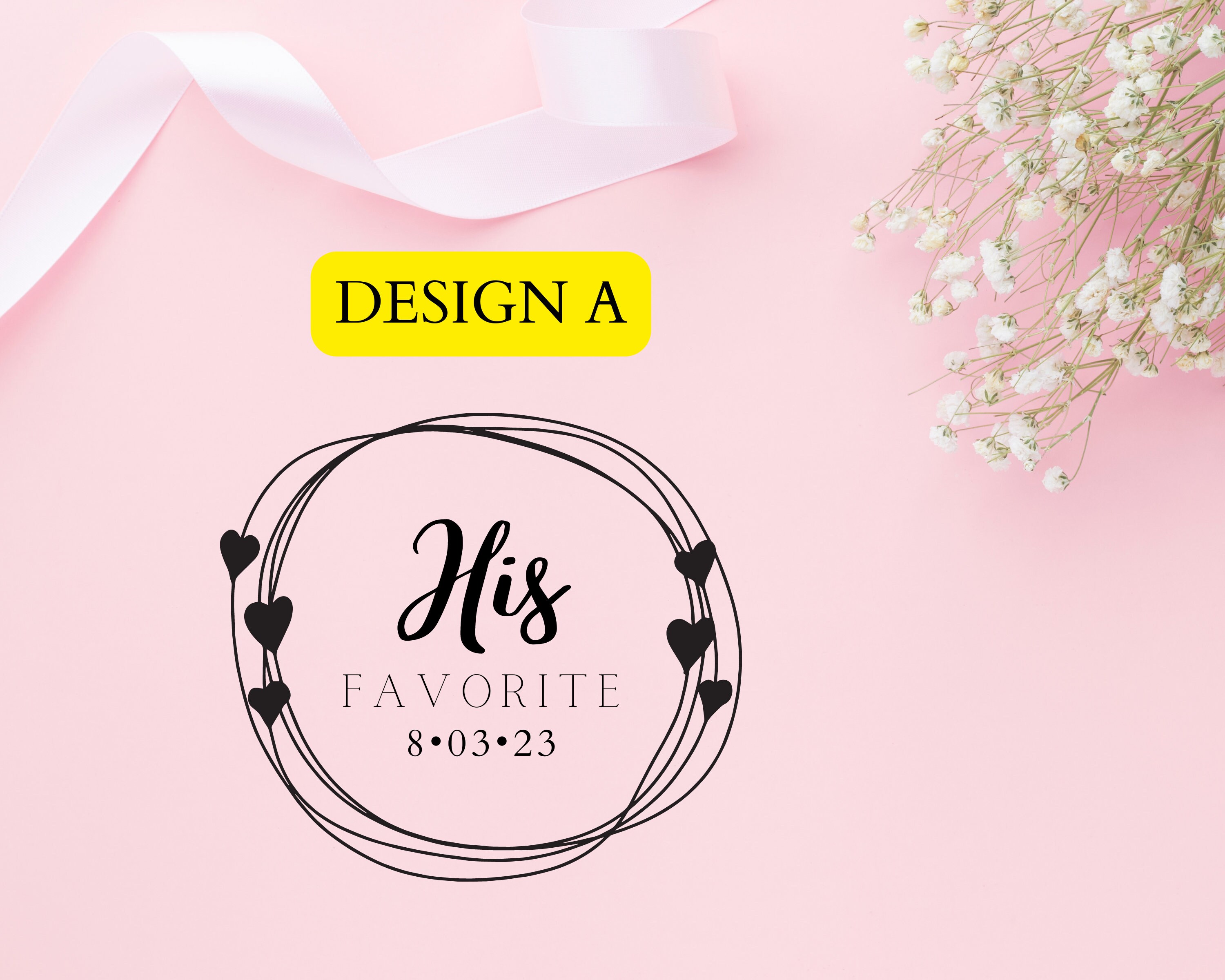 His Her Our Favorite 20 Custom Wedding Favor Stickers Our Favorite ...