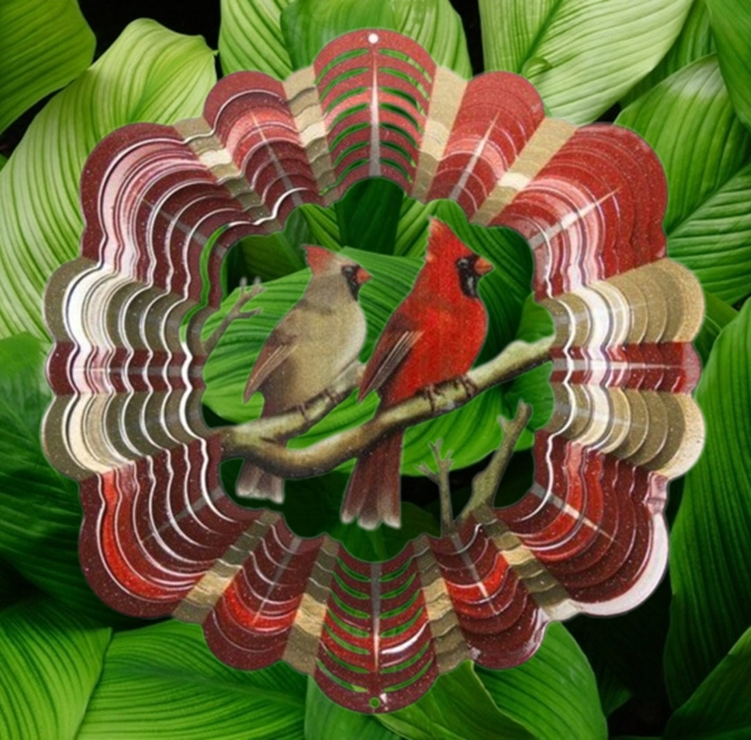 Cardinals 12 Stainless Steel Wind Spinner - Etsy