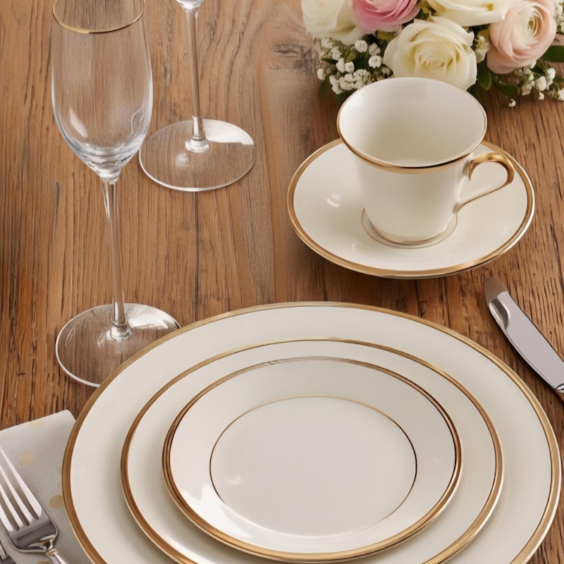 Lenox Gold Trim Plate - Etsy