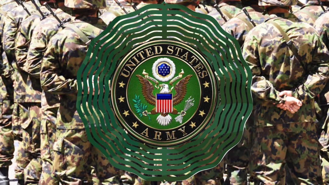 U.S. Army 10" Custom Made Wind Spinner - Etsy