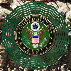U.S. Army 10 Custom Made Wind Spinner - Etsy
