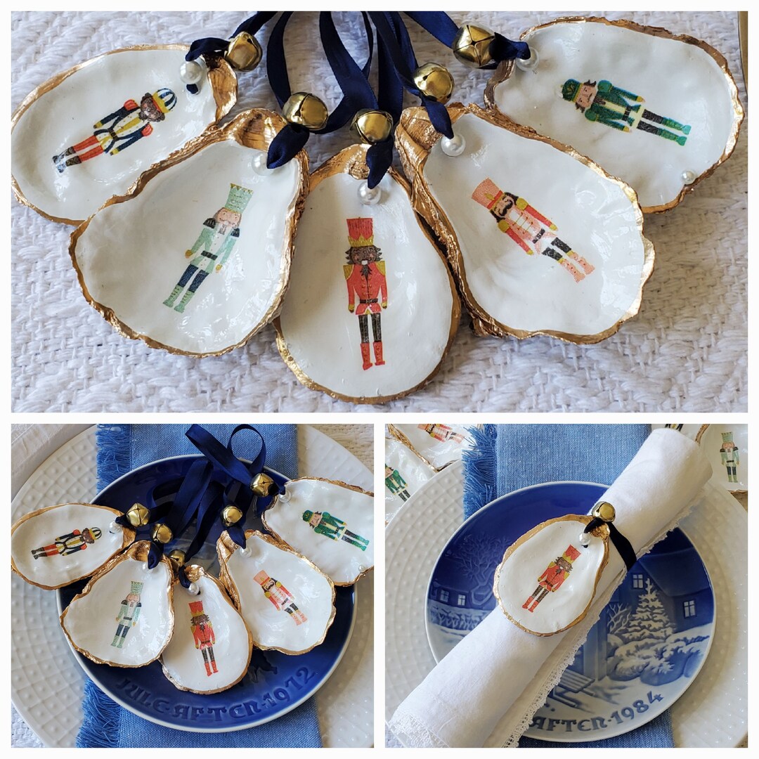 Set of 5 Nutcracker Soldiers, Set of 5 Nutcracker Christmas Ornaments ...