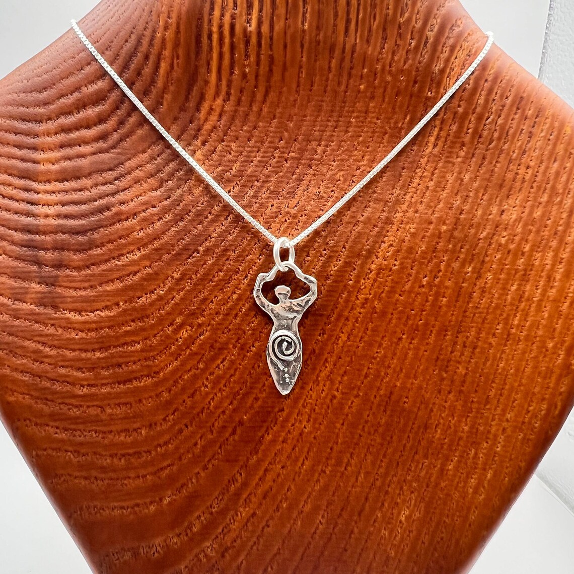 Sterling Spiral Goddess Pendant - Grounding Jewelry and Metaphysical ...