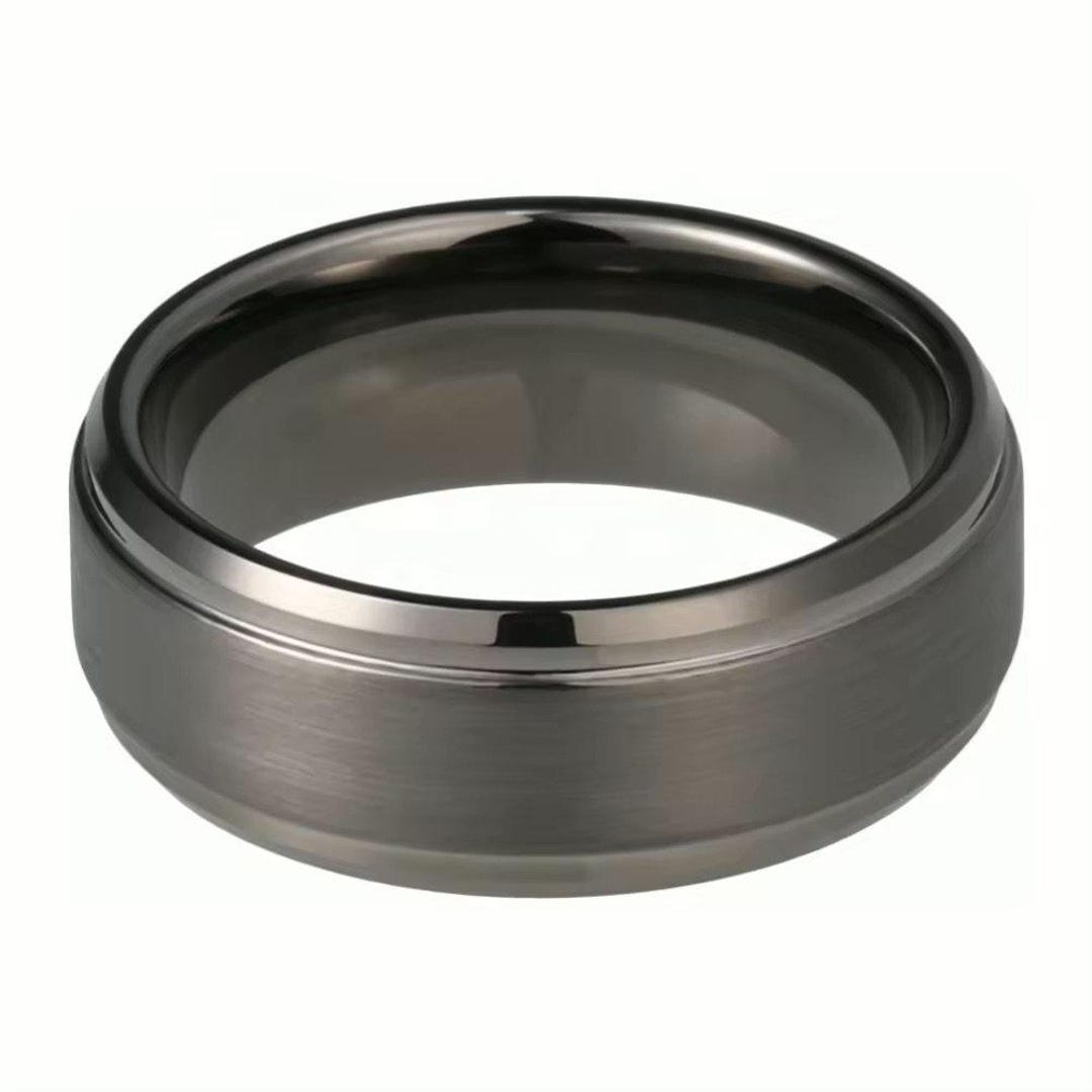 Unmatched Strength and Classic Style: Gunmetal Tungsten Ring - Etsy