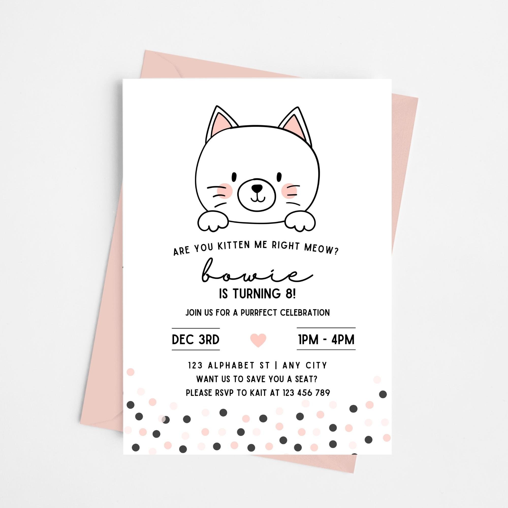 Kitty Party Invitation | CANVA Invite Template | Digital Invite ...
