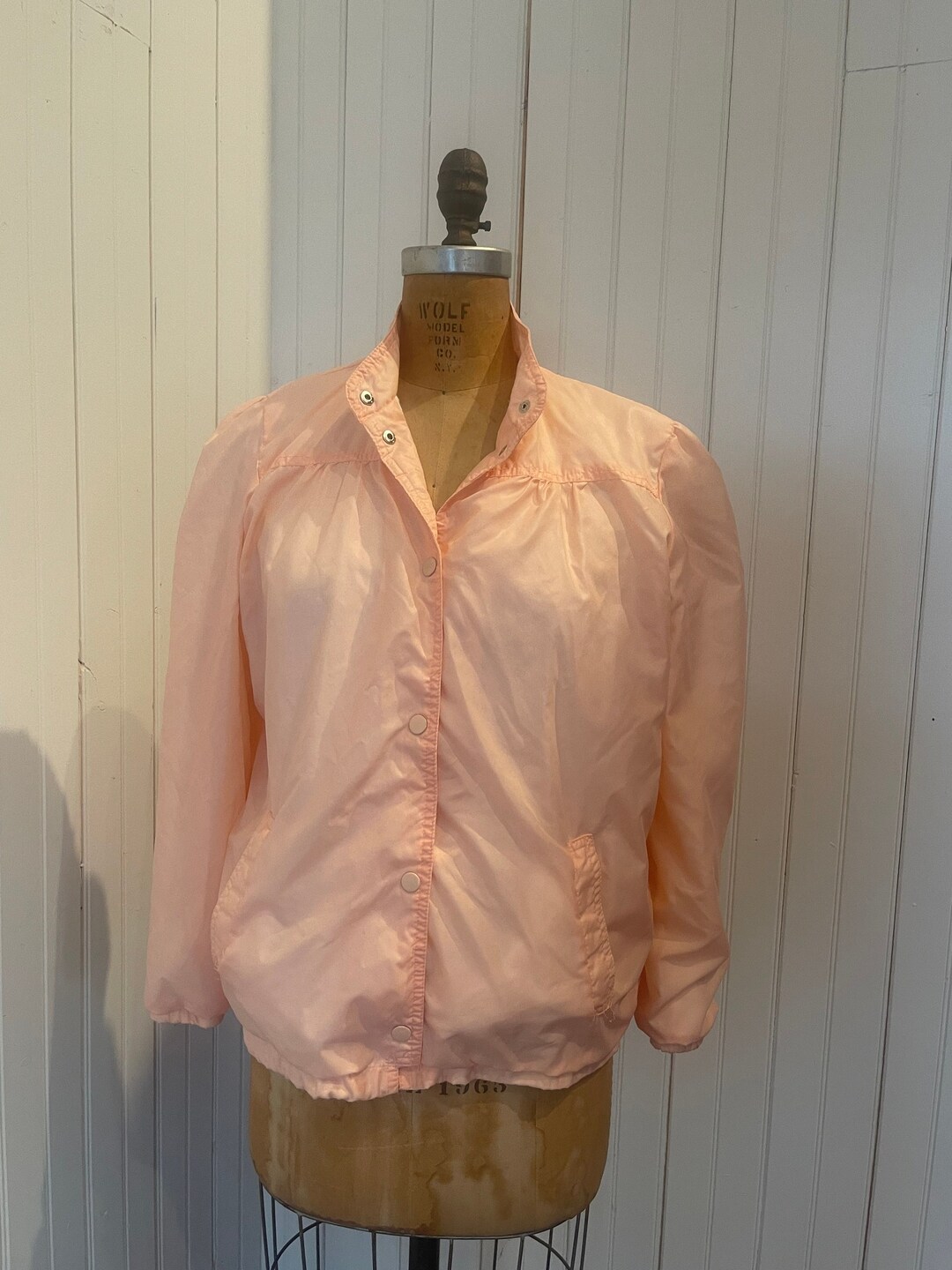 80’s Windy Weather Windbreaker Jacket in Light Pink - Size Medium - Etsy