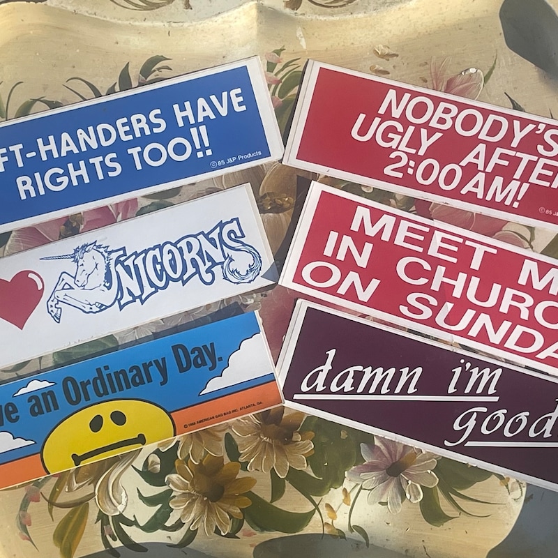 Vintage Bumper Stickers - Etsy