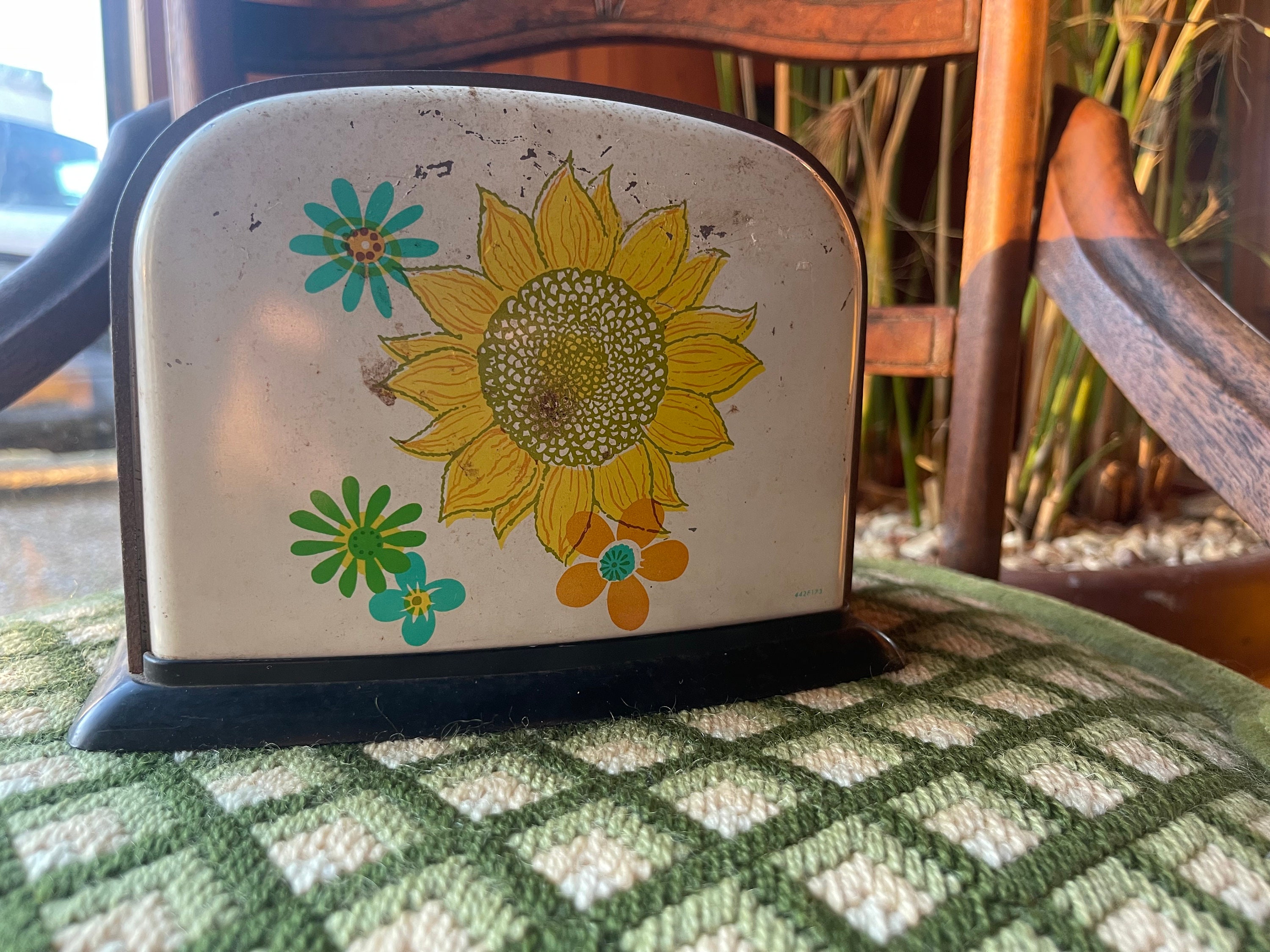 Vintage Toy Tin Toaster With Awesome Boho Flower Print - Etsy
