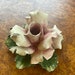 Large Blooming Pink Porcelain Rose- Vintage Capodimonte Italian ...