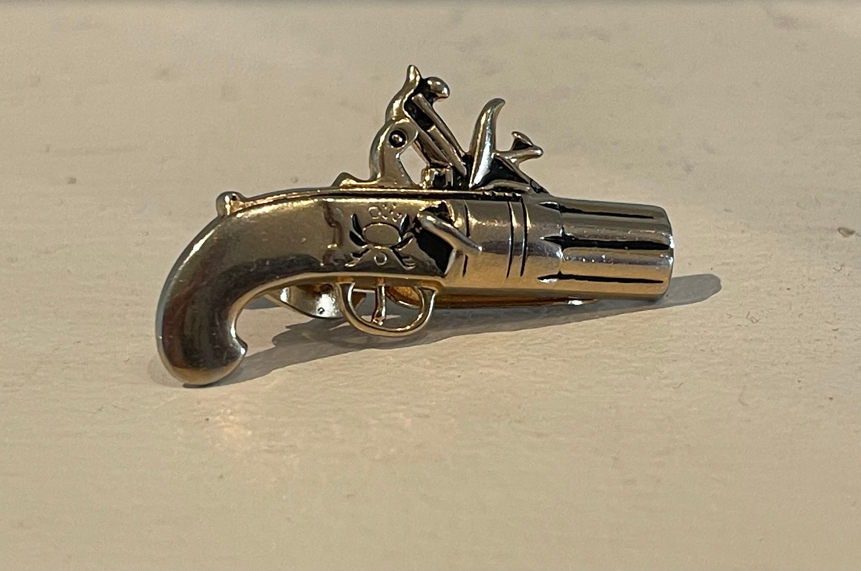 50s Swank Flintlock Pistol Tie Bar Clip Mid Century Modern Steampunk ...