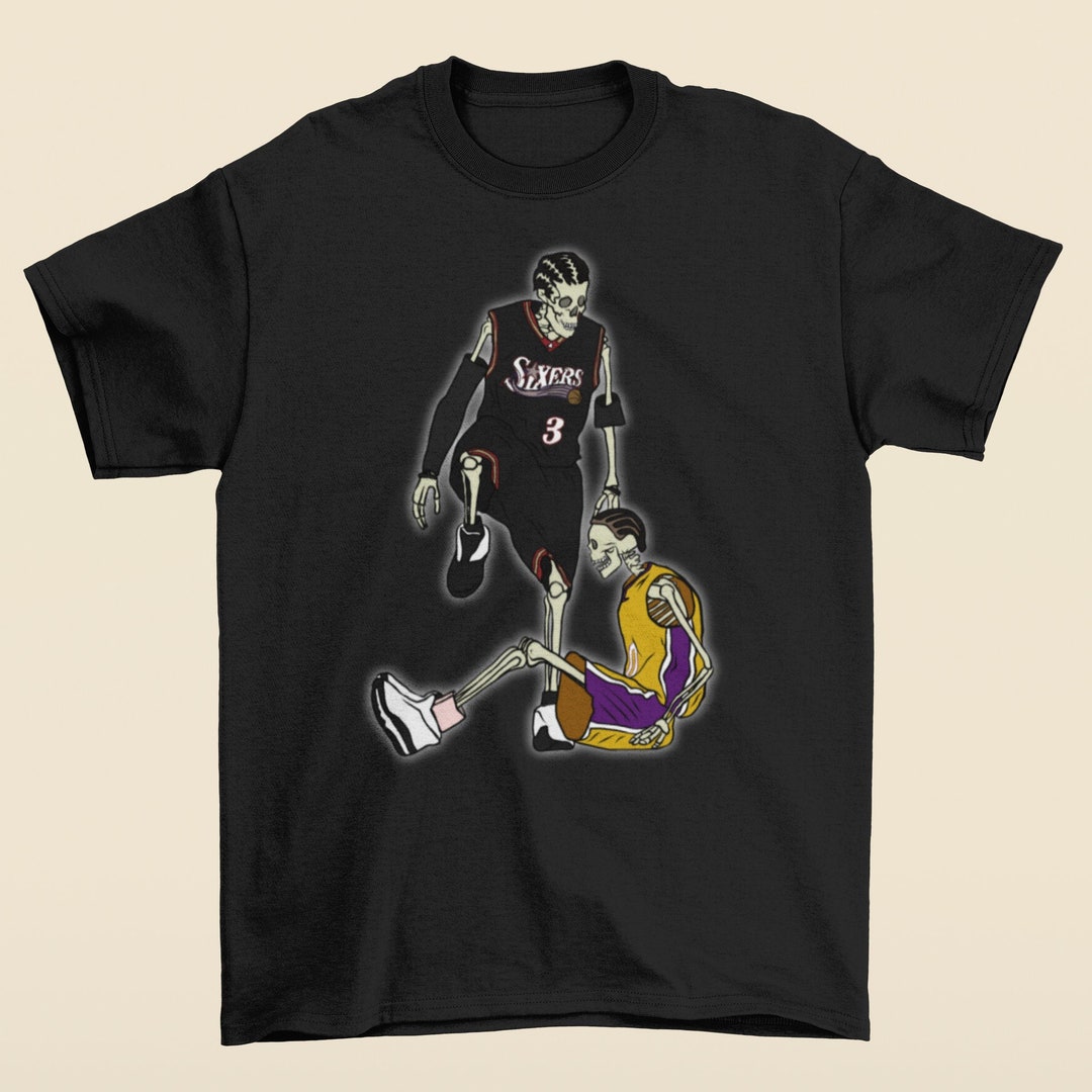 Skeleton Allen Iverson Step Over T-shirt - Etsy