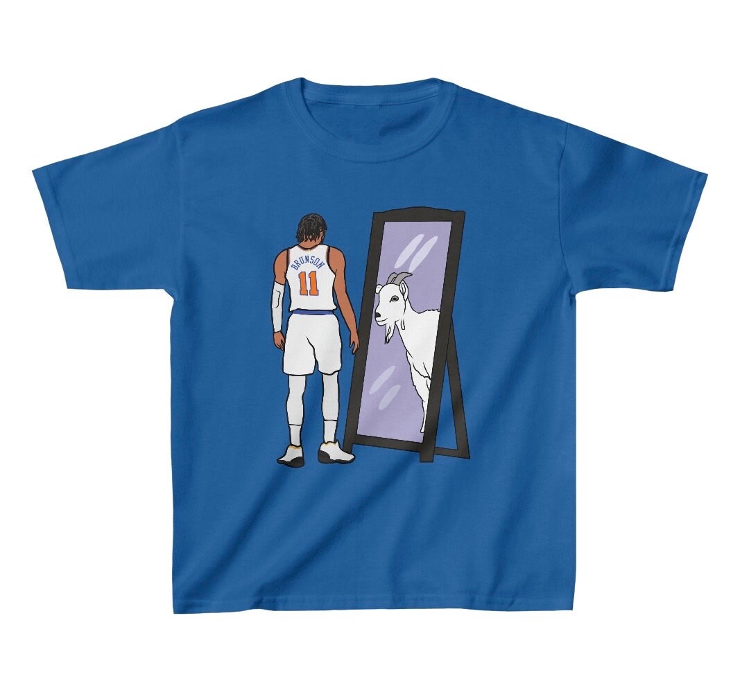 Kid's T-shirt Jalen Brunson Mirror GOAT YOUTH Sizes - Etsy