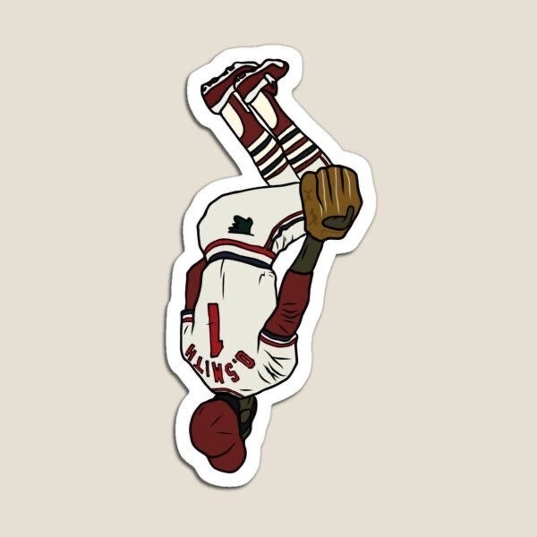 Ozzie Smith Backflip Glossy Sticker 3, Water Resistant Laptop and Phone ...