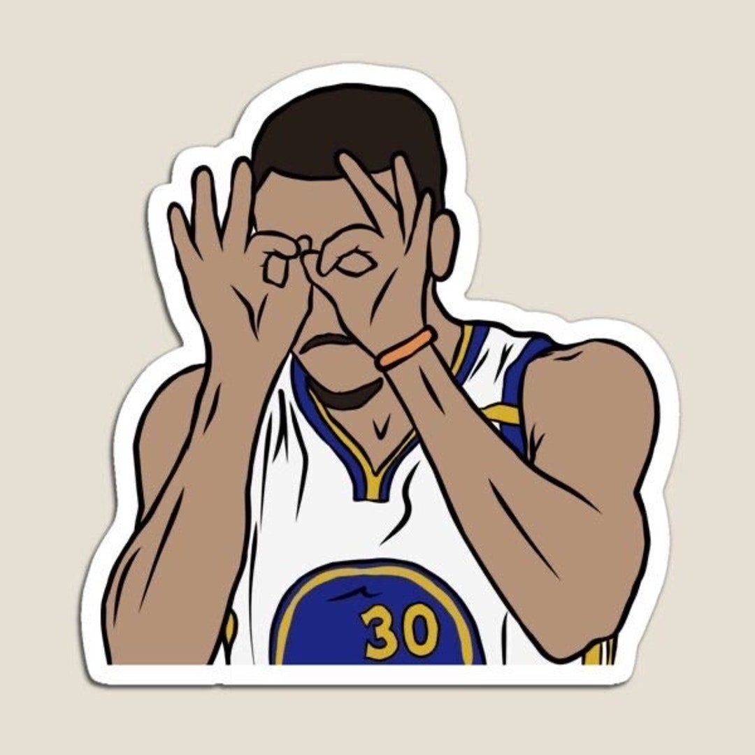 Steph Curry 3 Point Goggles Glossy Sticker 3, Water Resistant Laptop ...