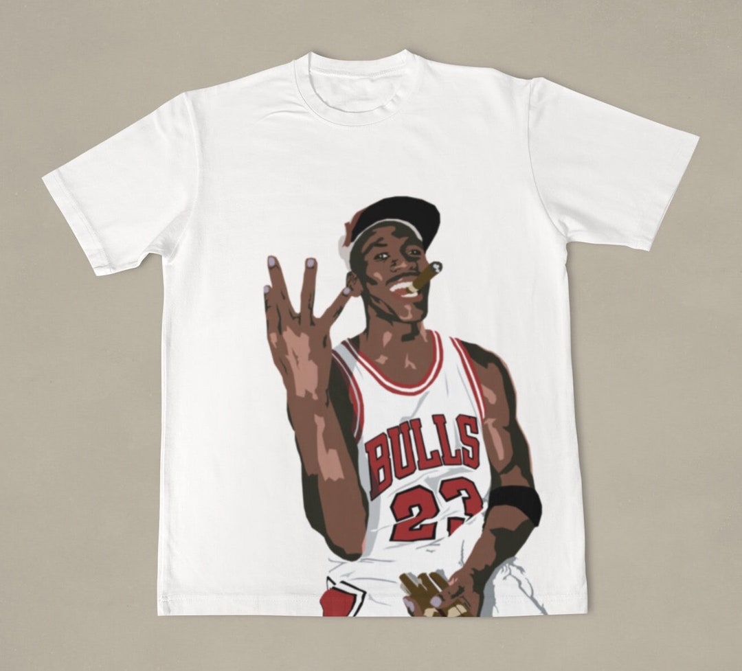 Michael Jordan Celebration Full-print T-shirt - Etsy