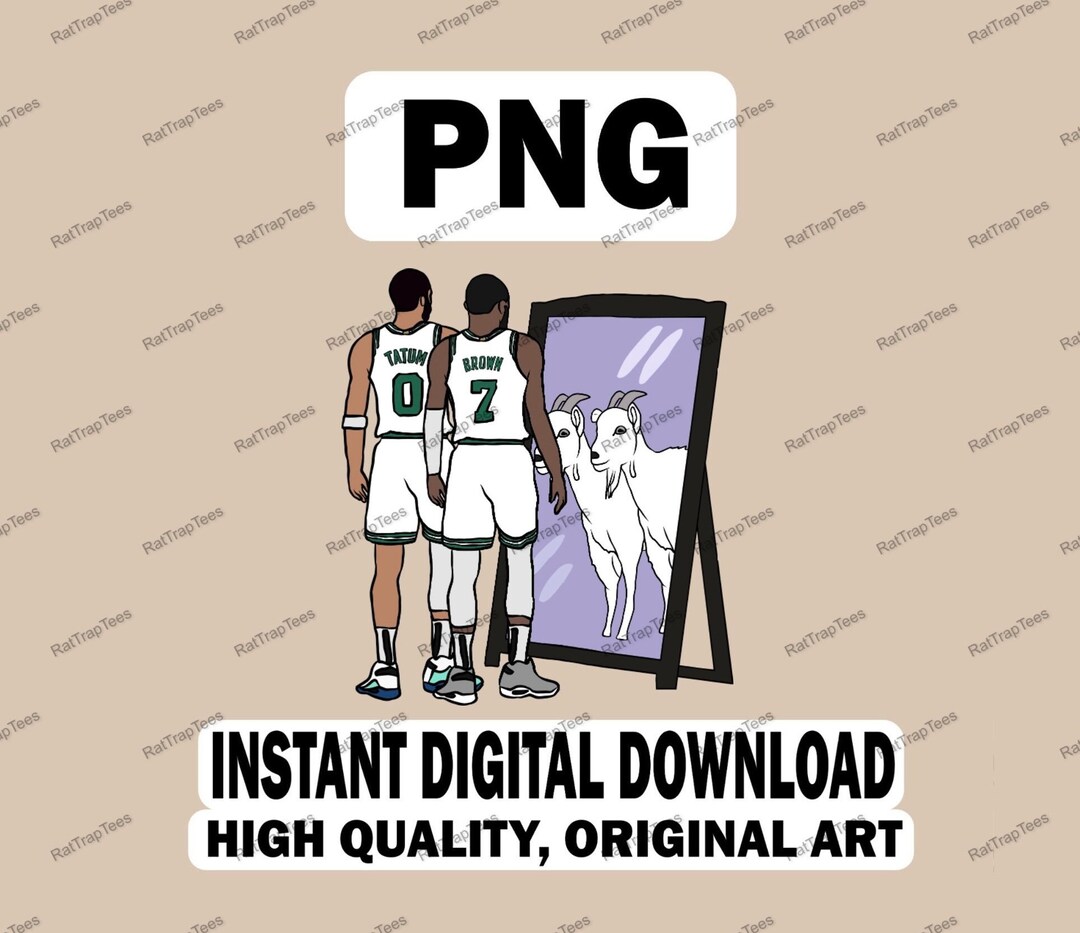 Jayson Tatum and Jaylen Brown Mirror Goats PNG File high Quality ...