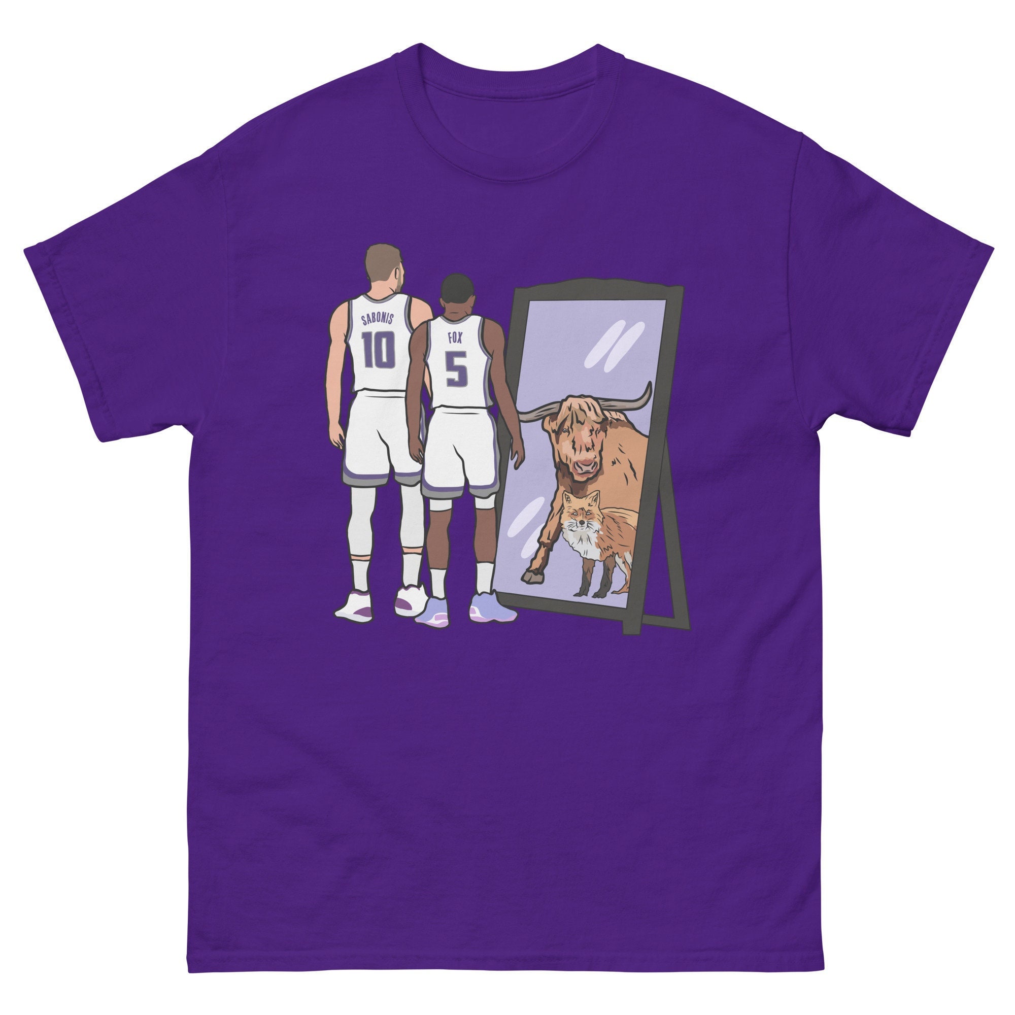 Fox and the Ox: Deaaron Fox and Domantas Sabonis T-shirt - Etsy