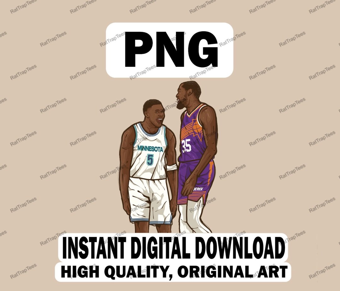 Anthony Edwards Taunts Kevin Durant Cartoon PNG File high Quality ...