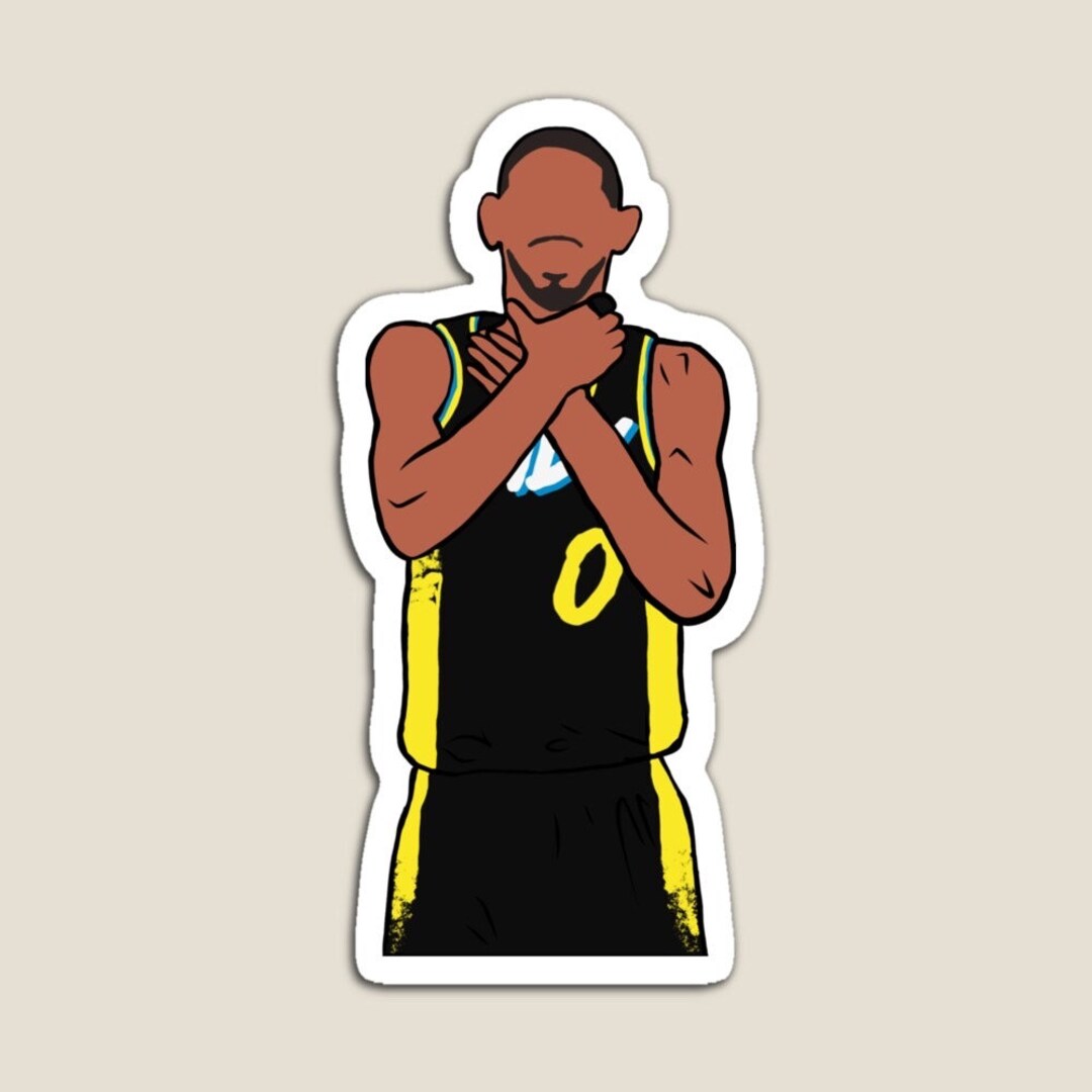 Tyrese Haliburton Choke Sign Glossy Sticker 3, Water Resistant Laptop ...
