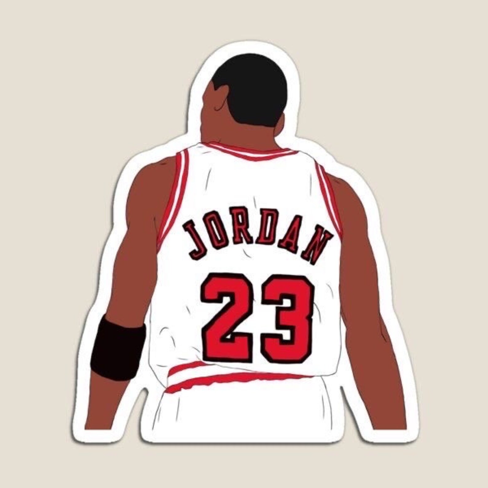 Michael Jordan Back-to Glossy Sticker 3 Water Resistant - Etsy