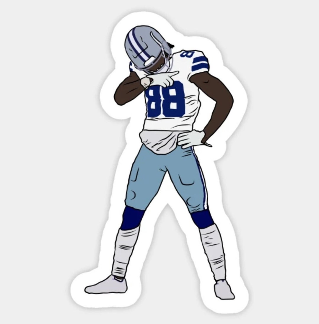 Ceedee Lamb Pointing Celebration Glossy Sticker 3 Water Etsy