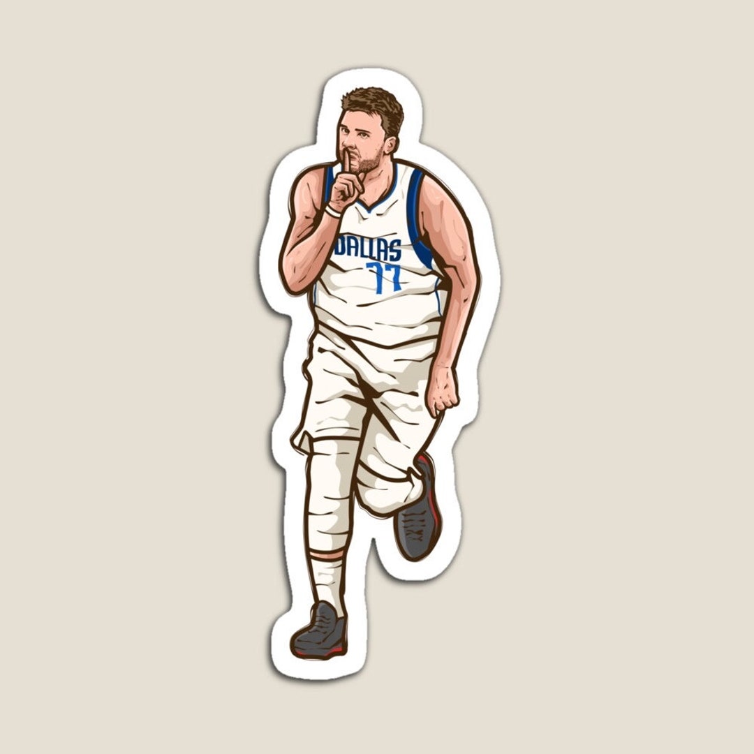 Luka Doncic Silencer Glossy Sticker 3, Water Resistant Laptop and Phone ...