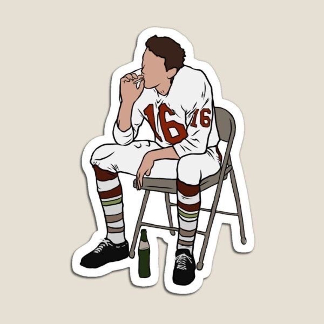 Len Dawson at Halftime Glossy Sticker 3, Water Resistant Laptop and ...