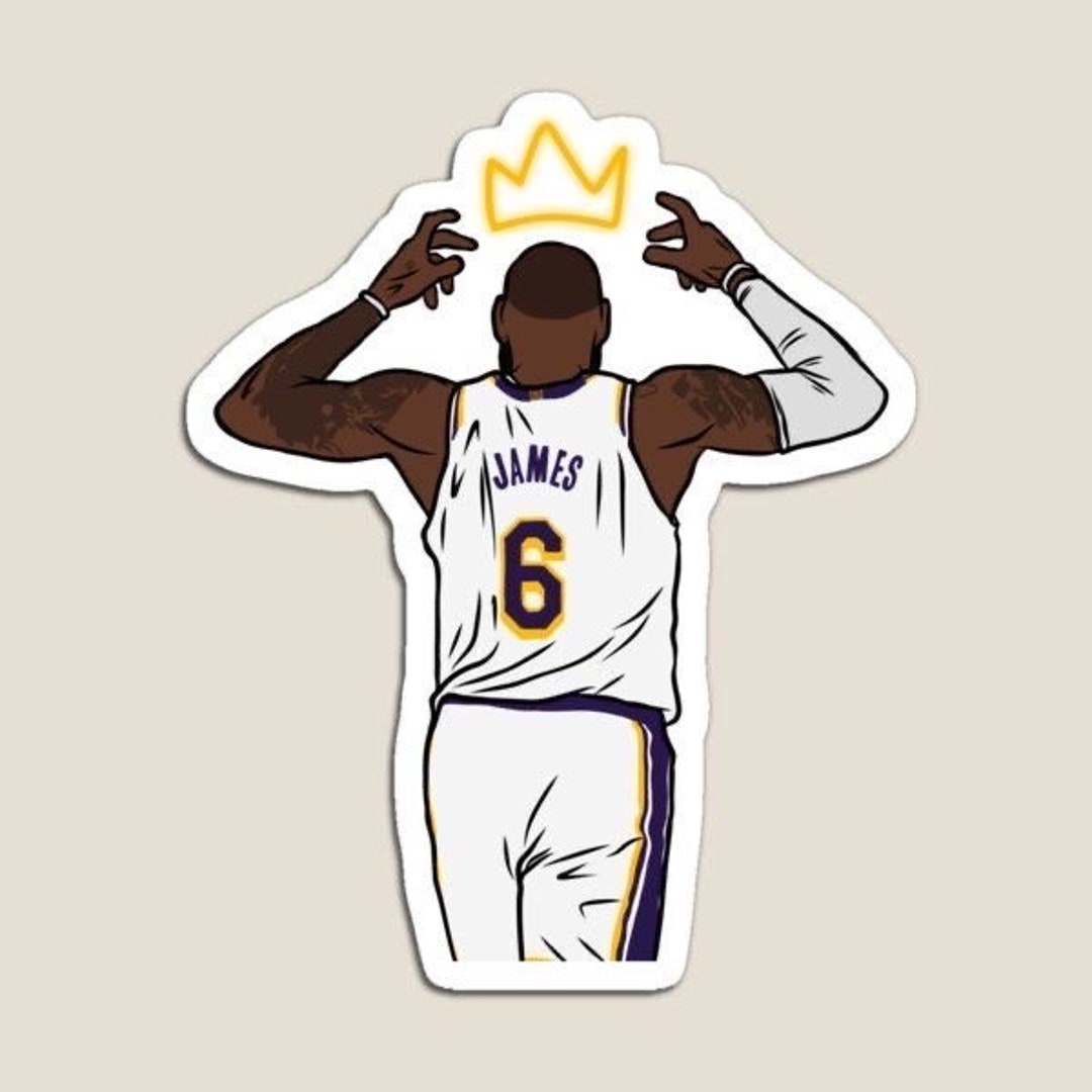 Lebron James Crowns Himself King Glossy Sticker 3, Water Resistant - Etsy Lebron James Crowns Himself King Glossy Sticker 3, Water Resistant - Etsy