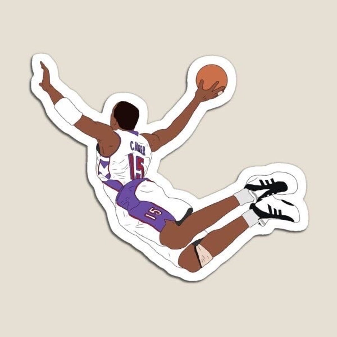 Vince Carter Dunk Glossy Sticker 3, Water Resistant Laptop and Water ...