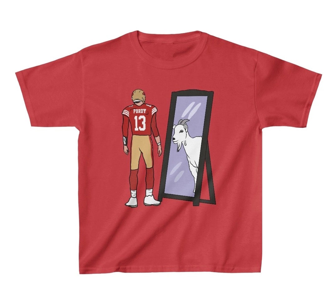 Youth T-shirt Brock Purdy Mirror GOAT Kids Sizes - Etsy