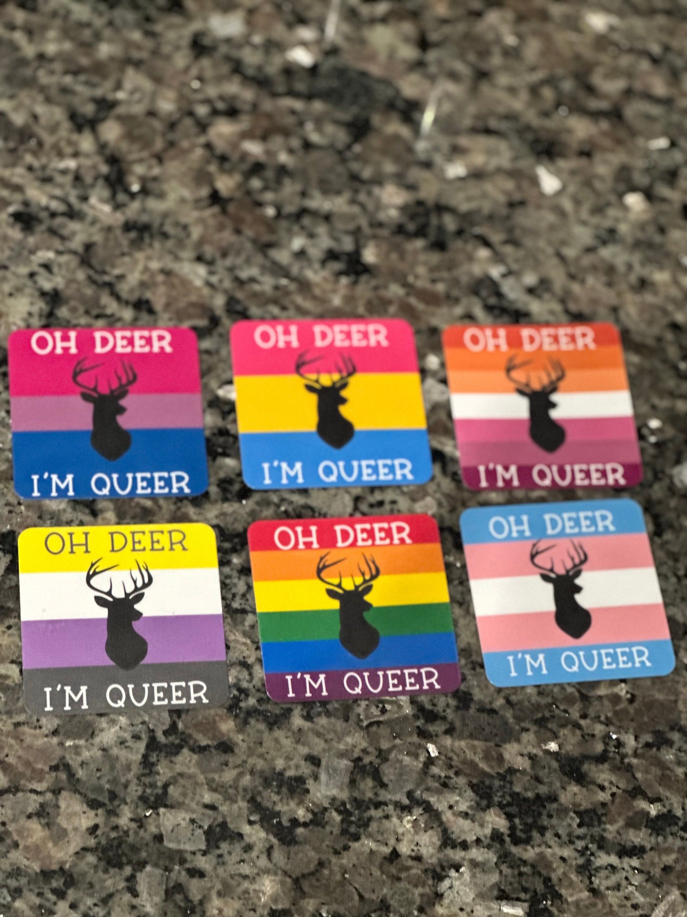 Oh Deer, Im Queer Sticker Pack Choose Your Pride - Etsy
