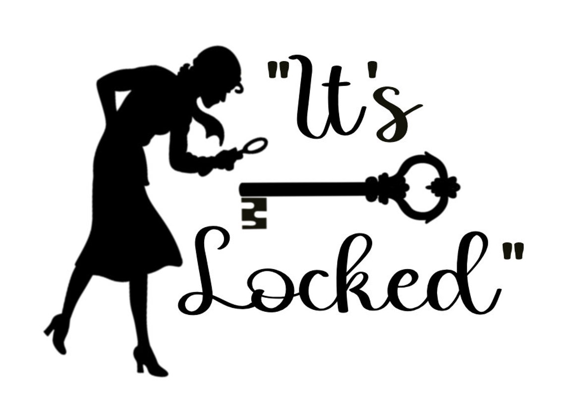 Nancy Drew it's Locked Vinyl Decal Sticker Sleuth Gamer Decor - Etsy