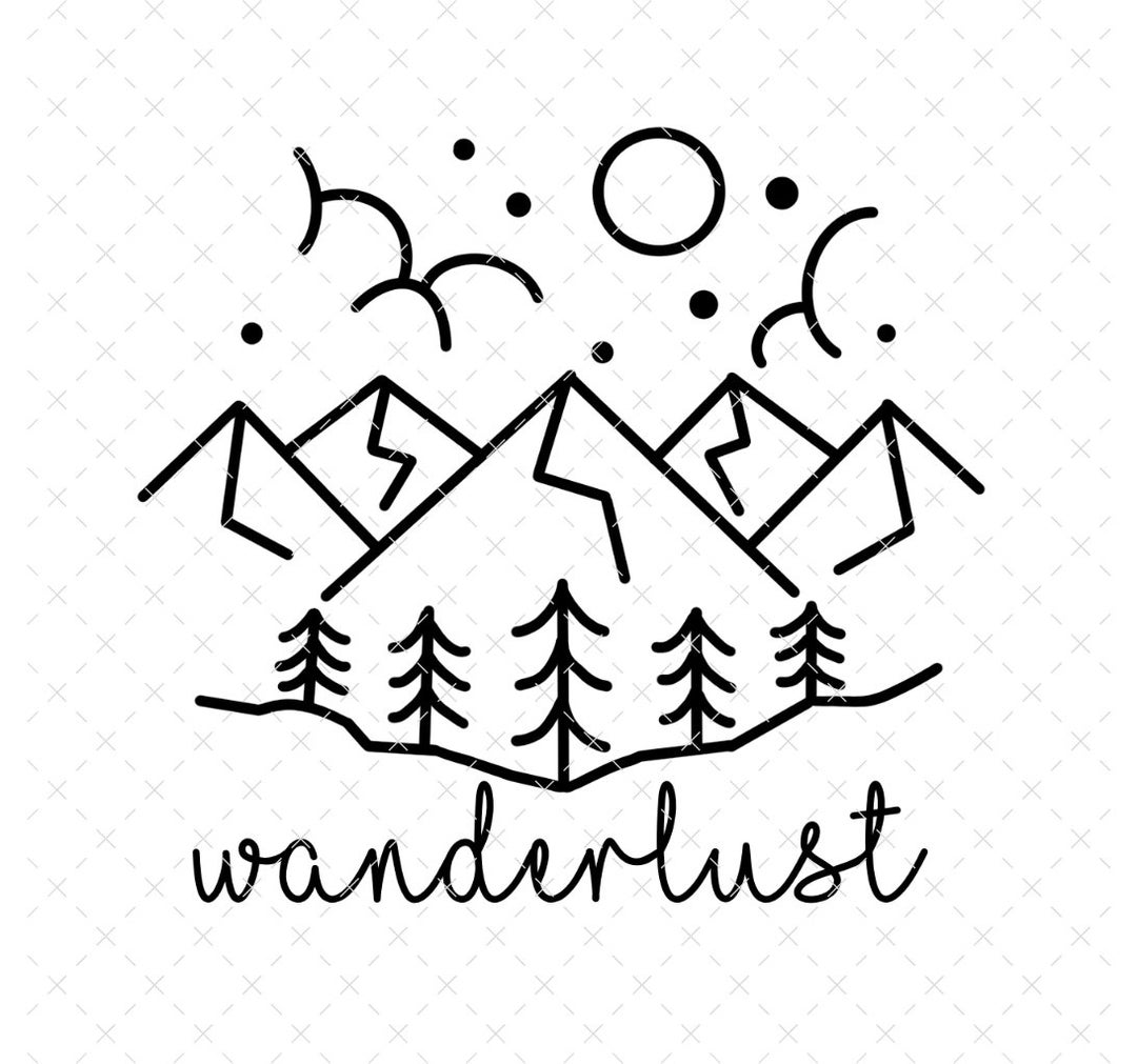 Wanderlust PNG, SVG Files - Etsy