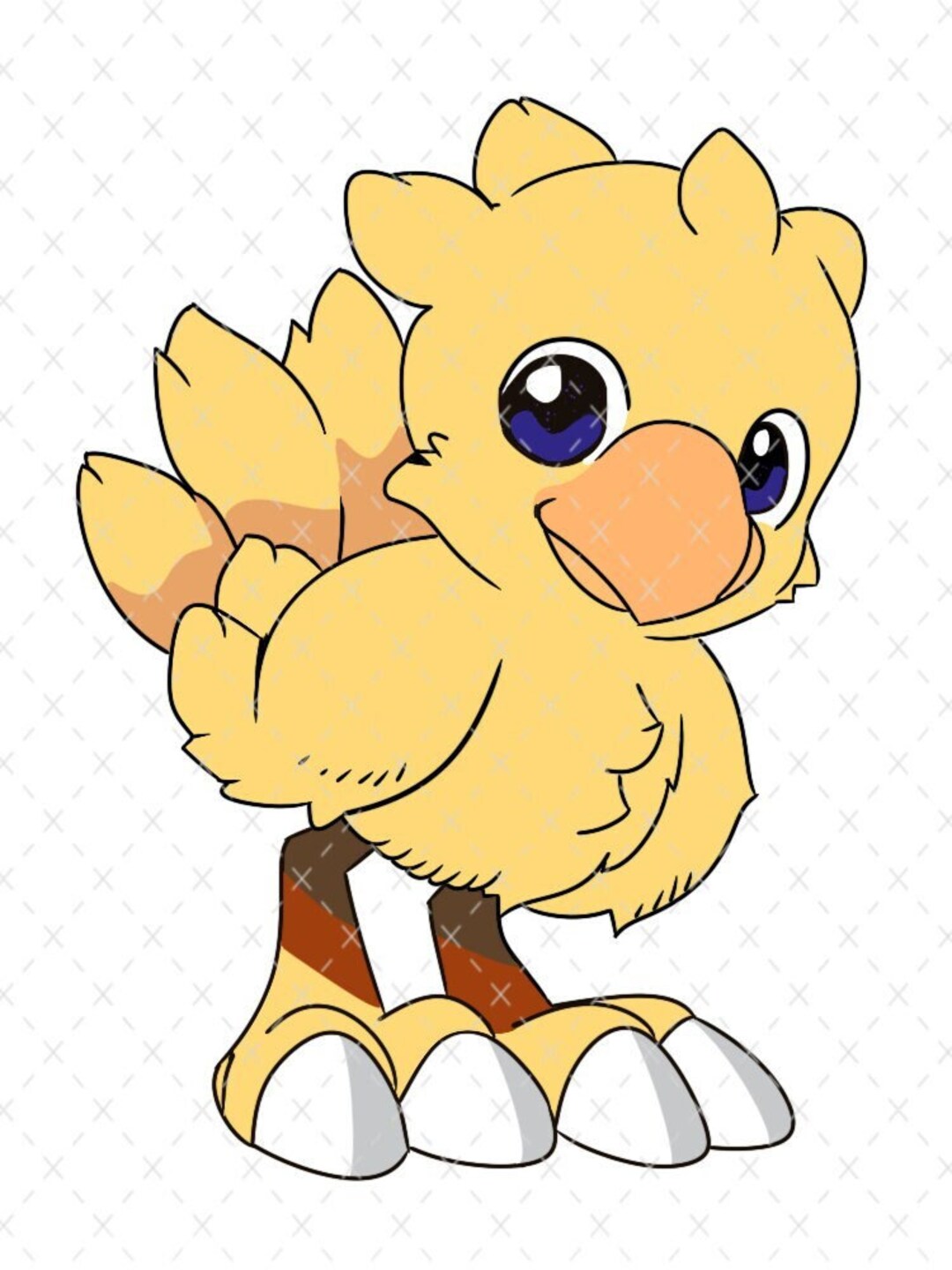 Final Fantasy Inspired Chocobo SVG and PNG File for Digital Download - Etsy