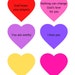 Printable Affirmation Hearts for Valentine's Day Featuring God's Love ...